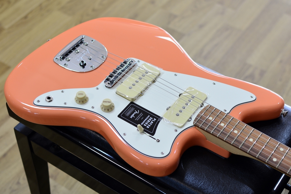 Fender Ltd Player Jazzmaster, Pacific Peach - Mann's Music